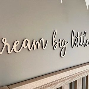 Dream Big Little One Sign - Nursery Decor - Sign for Nursery - Wall Art ...
