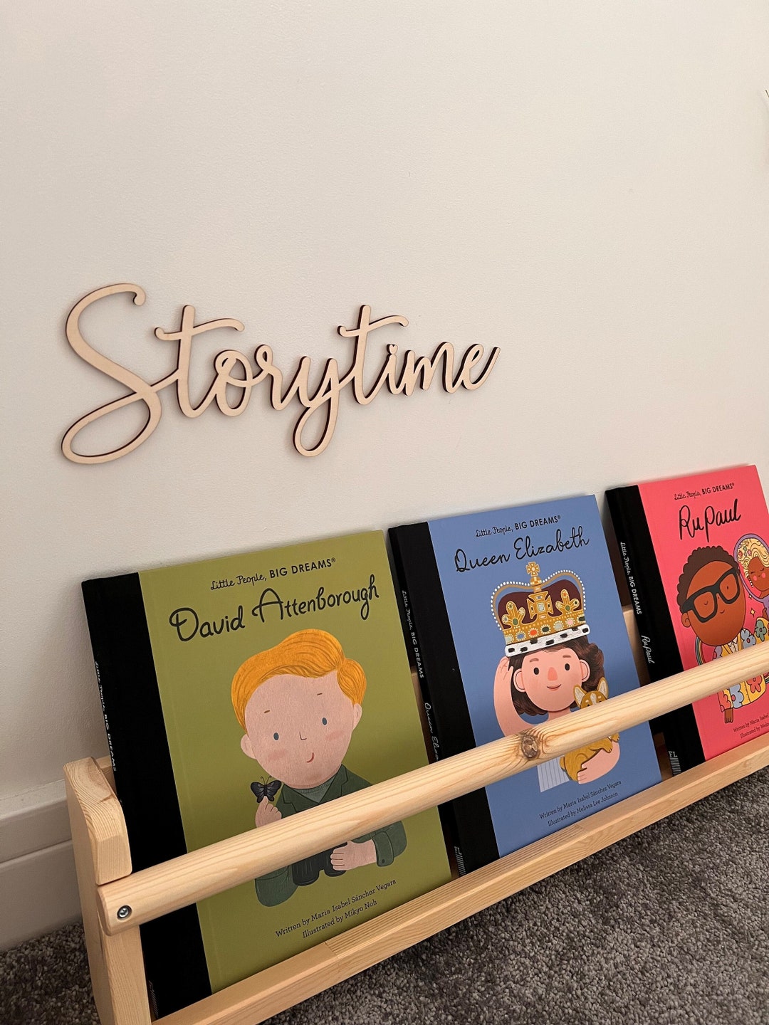 Storytime Sign - Reading Corner Sign - Wooden Sign for Nursery ...