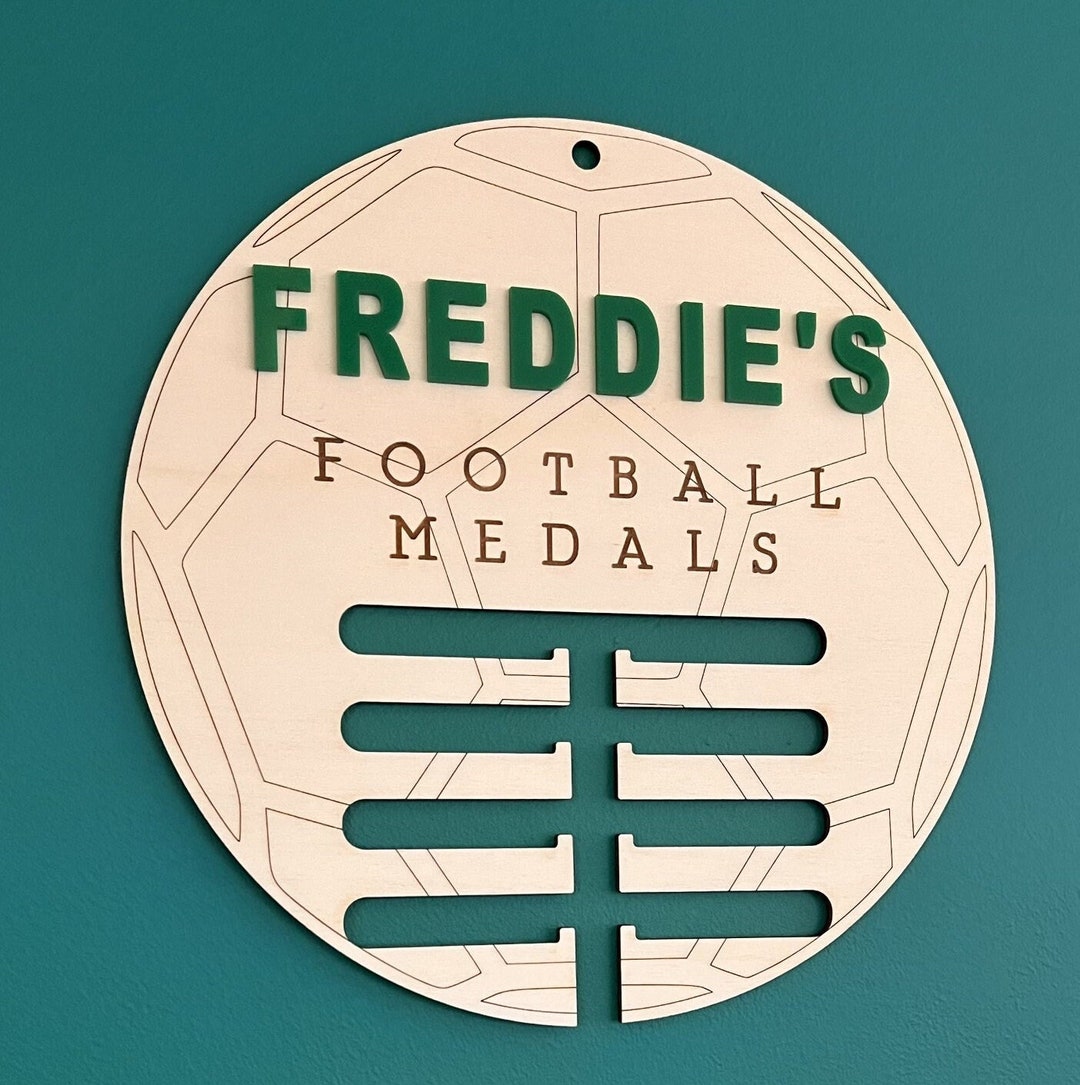 Football Medal Holder - Medal Holder for Football Player - Bedroom ...