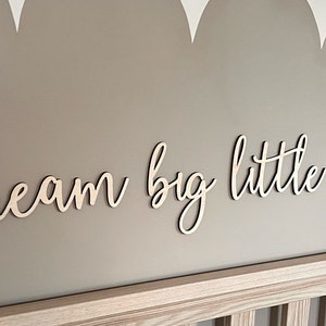 Dream Big Little One Sign - Nursery Decor - Sign for Nursery - Wall Art ...