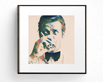 Roger Moore Digital Download James Bond 1960's Vibrant Original ...