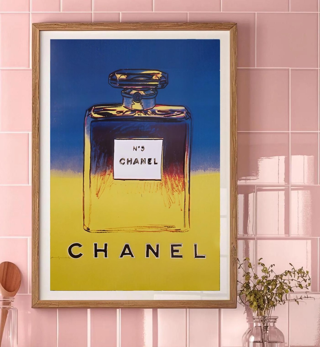 Iconic Pop Art, Modern Chanel Number 5, Perfume Bottle Art, Chanel Wall ...