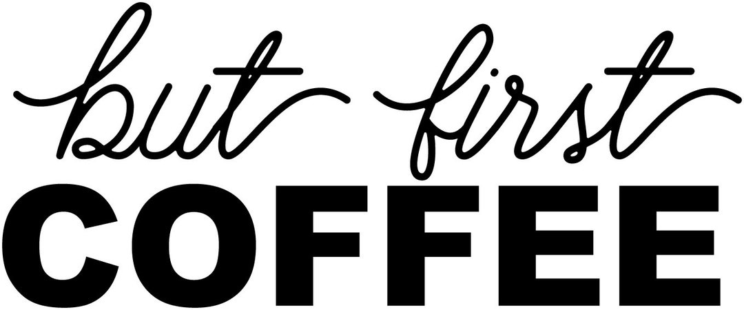 But First Coffee Decal - Etsy