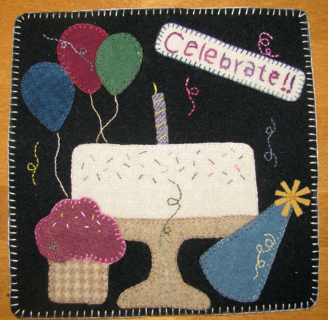 Celebrate!! Birthday or Anniversary Quilt Block Pattern for 8" Square ...