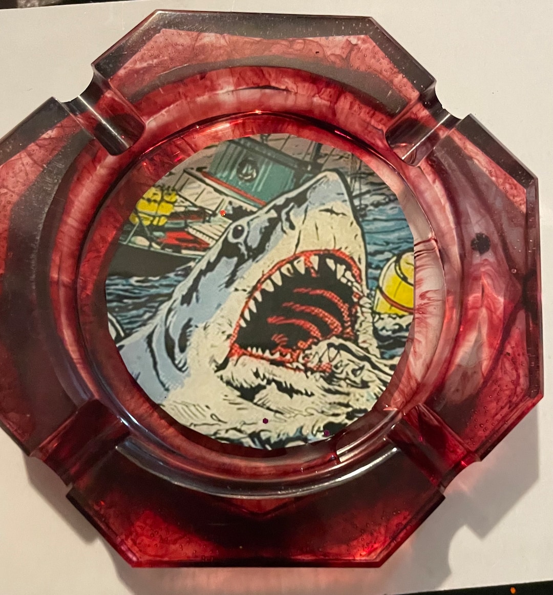 Jaws Shark Week Horror Movie Resin Bloody Ashtray Tray - Etsy