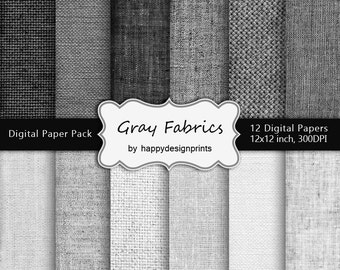 Burlap Digital Paper | Etsy