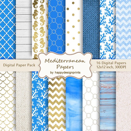 Beach Digital Paper Sand Paper Digital Download Rocks | Etsy