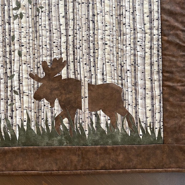 Moose Quilt - Etsy
