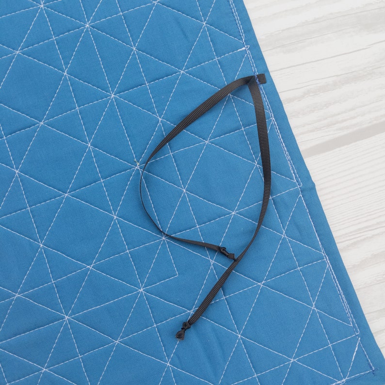 BLUE Kings Court Game Board Super Checkers Quilted Fabric | Etsy