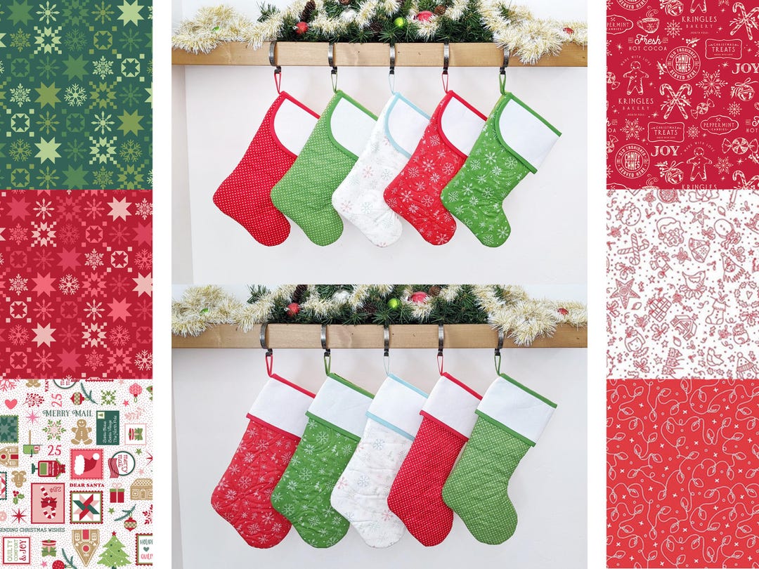 2026 PRE-ORDER: Christmas Stocking With BLANK Cross-stitch Aida Cuff ...