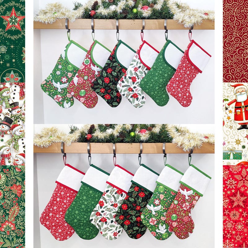 Stocking Set Quilted - Etsy
