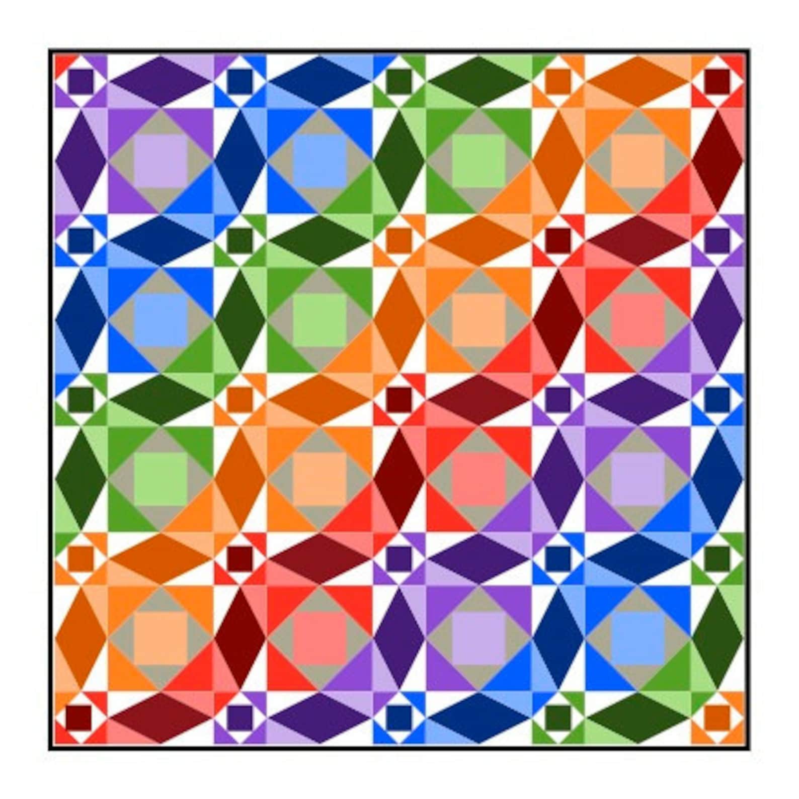 PDF Quilt Pattern: after the Storm Paper Pieced Pattern combines the ...