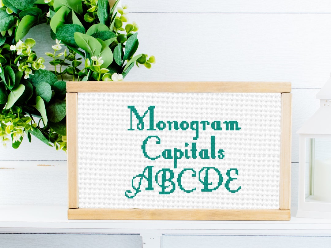Cross Stitch Alphabet Pattern - Monogram Capitals | Counted Cross ...