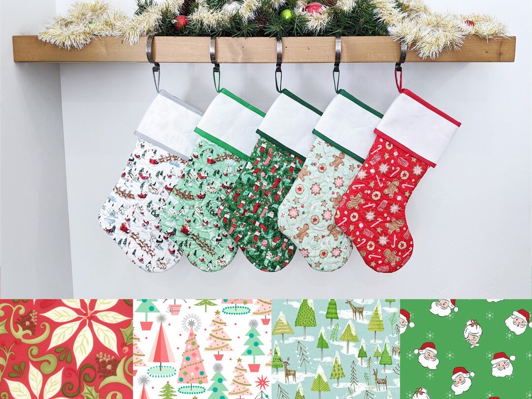 2024 PRE-ORDER: Christmas Stocking With Blank Cross-stitch - Etsy