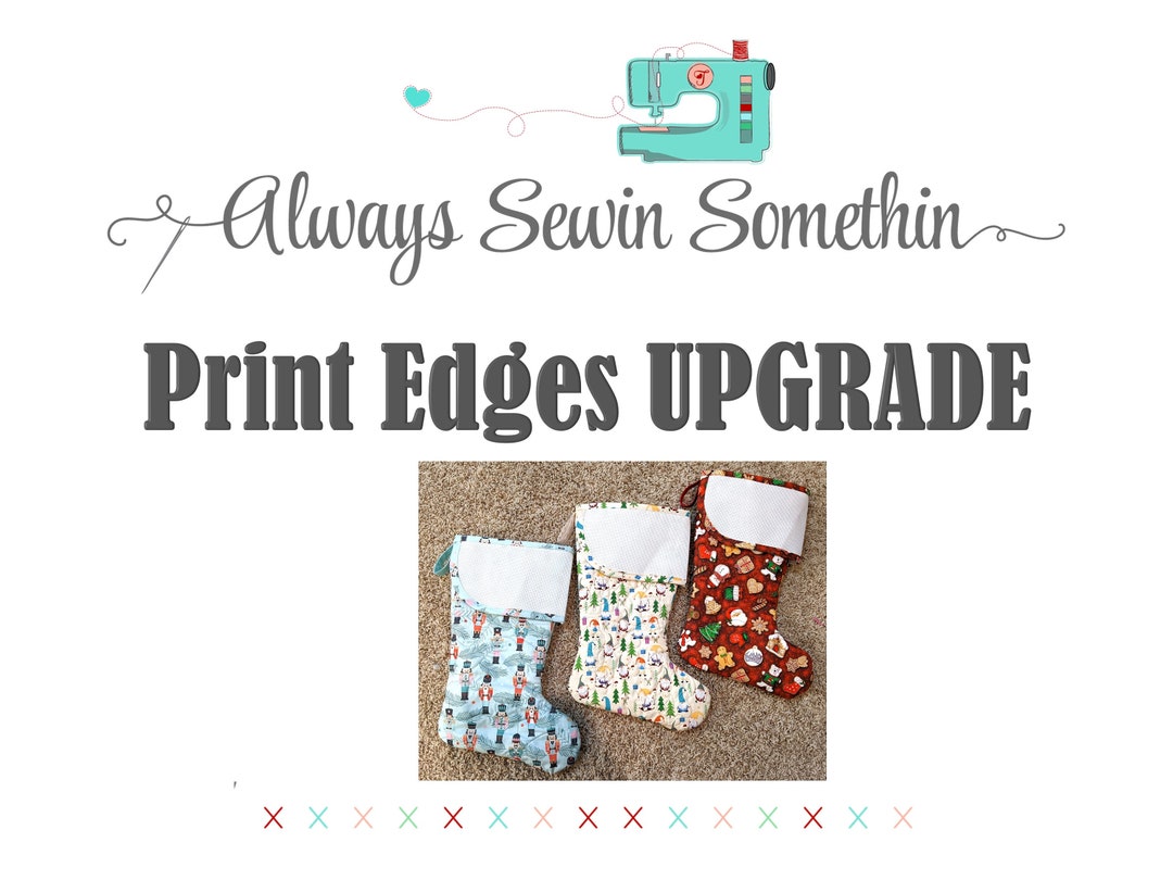 2026 PRE-ORDER: Stocking Cuff - Print Edges UPGRADE - Etsy