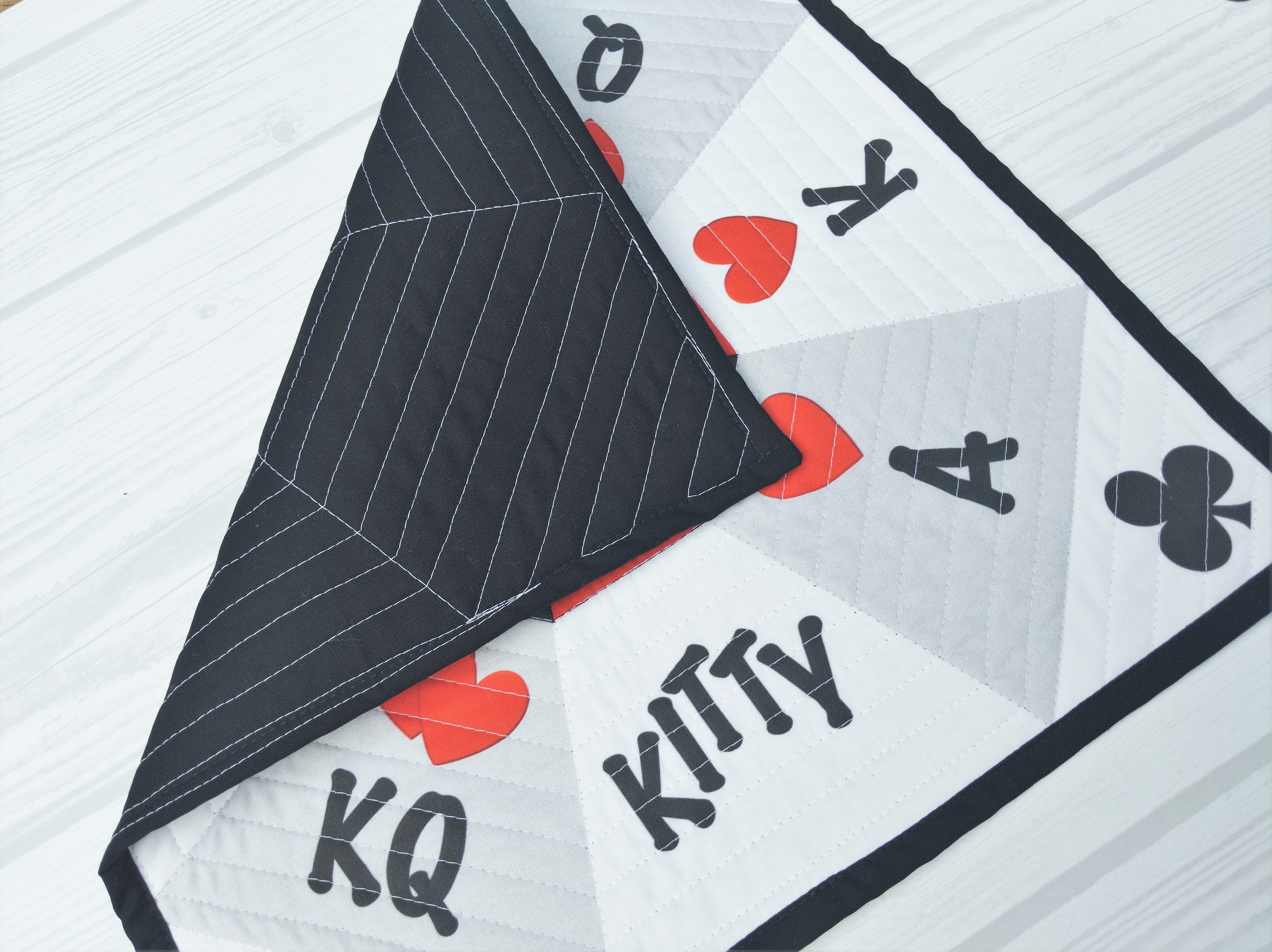 Travel Size Tripoley Game Mat Quilted Fabric Board Game - Etsy UK