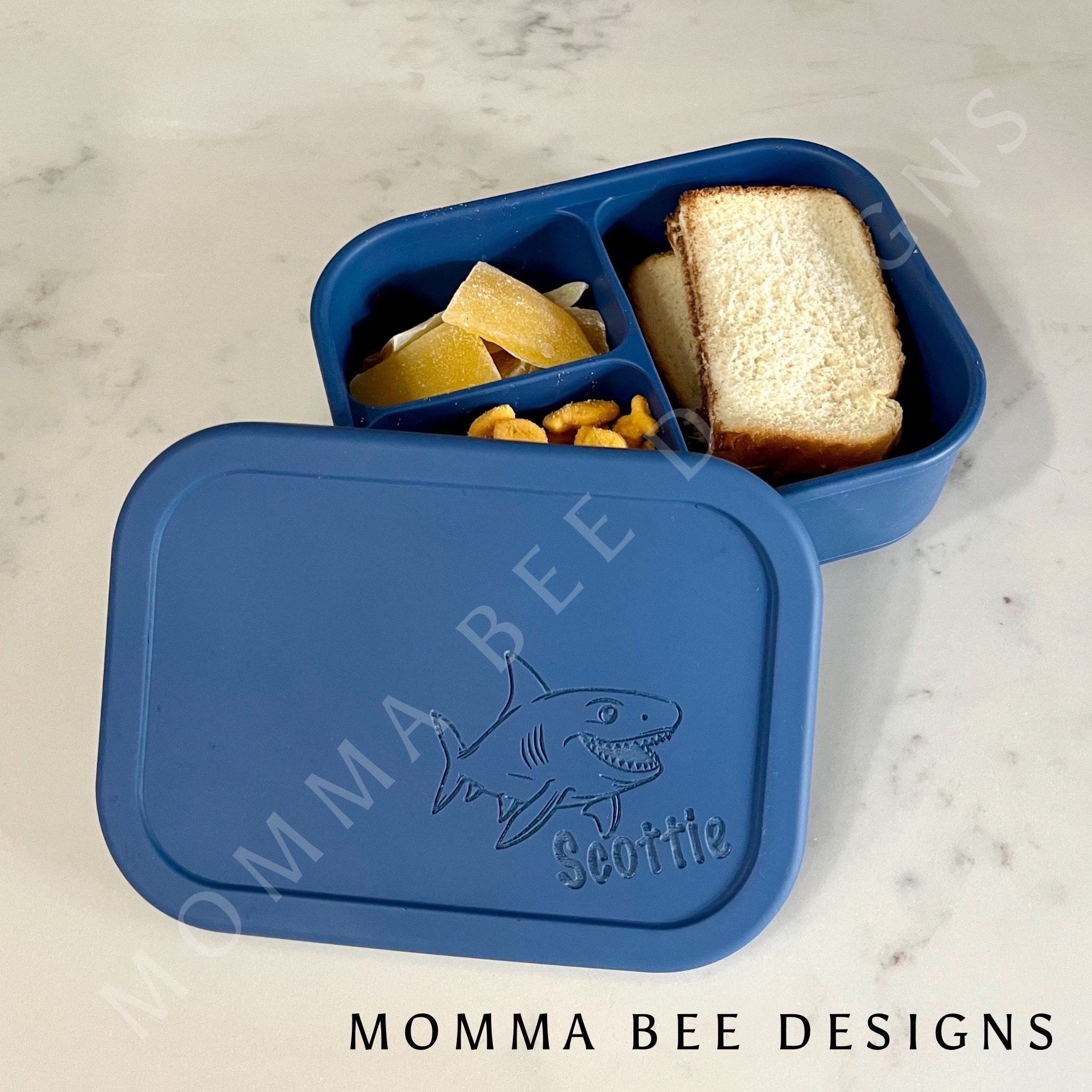 Bento Box, Personalized Silcone Bento Box, Kids Lunch Box, Back to ...