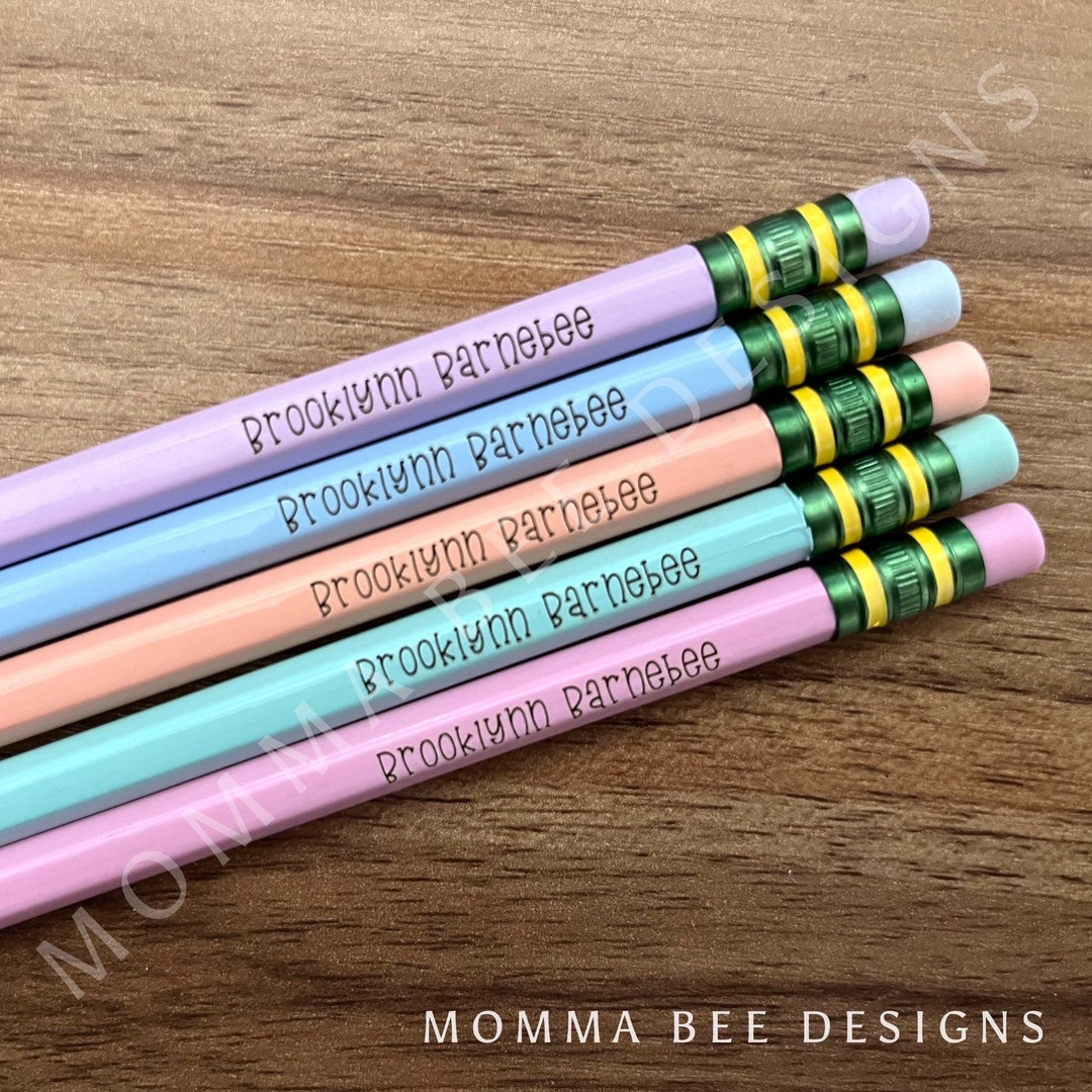 Personalized Engraved #2 Pencils, Pastel Pencils, Ticonderoga Pencils ...