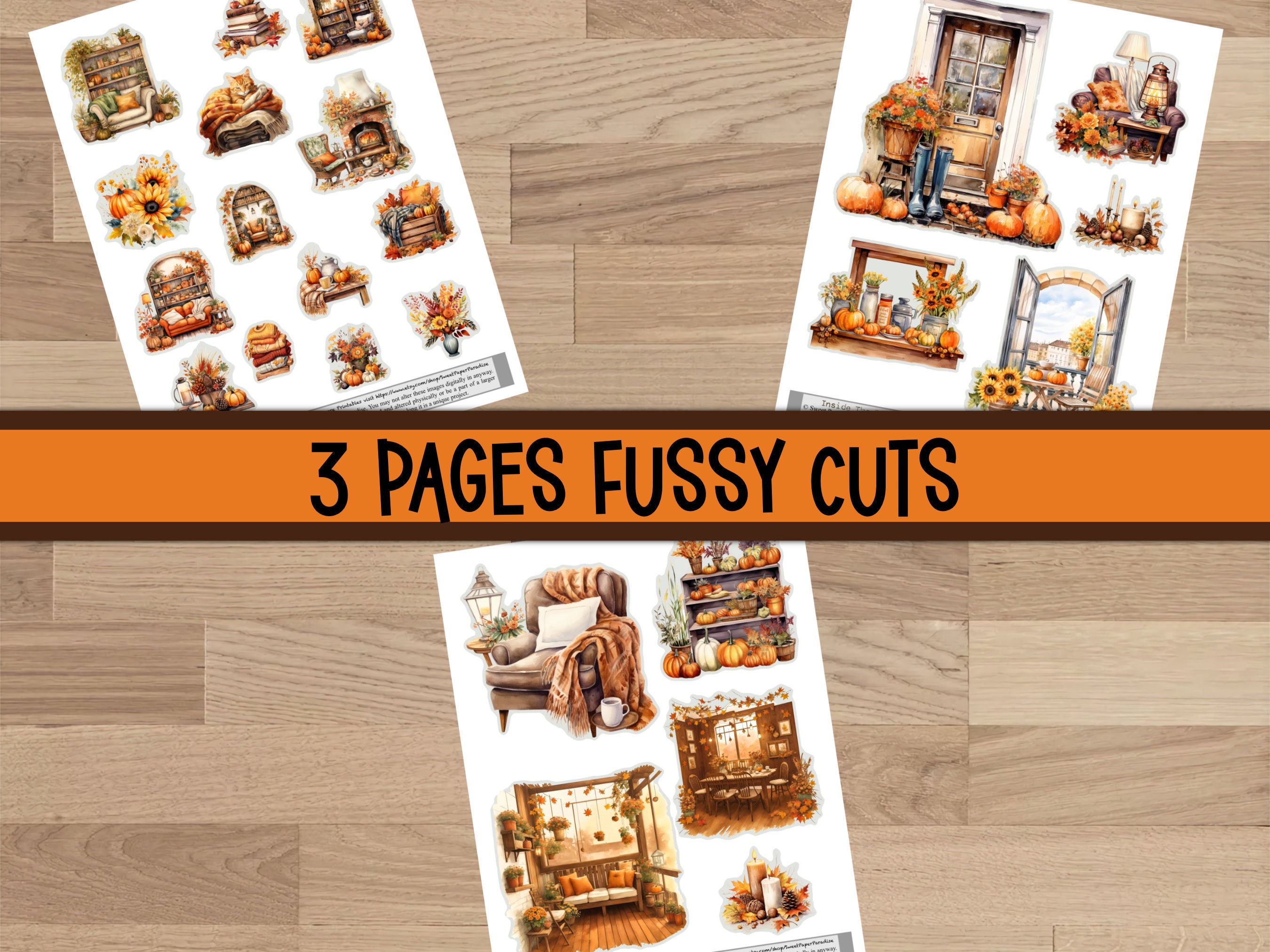 Inside the Cozy Cabin Fall Junk Journal Kit, Digital Download, Journal ...