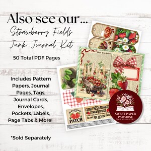 30 Piece Fruit Themed Journal Card and Label Kit, Tattered Journal ...