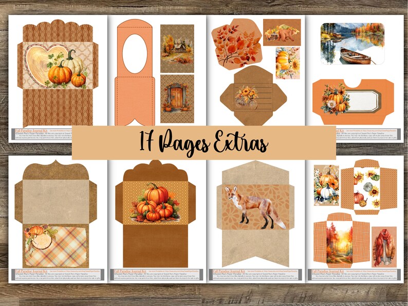 Cozy Fall Cabin Themed Junk Journal Kit, Fall Journal, DIY, Journal Kit ...