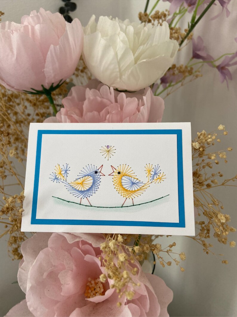 Pack of 6 Beautiful Embroidery Greeting Cards - Etsy