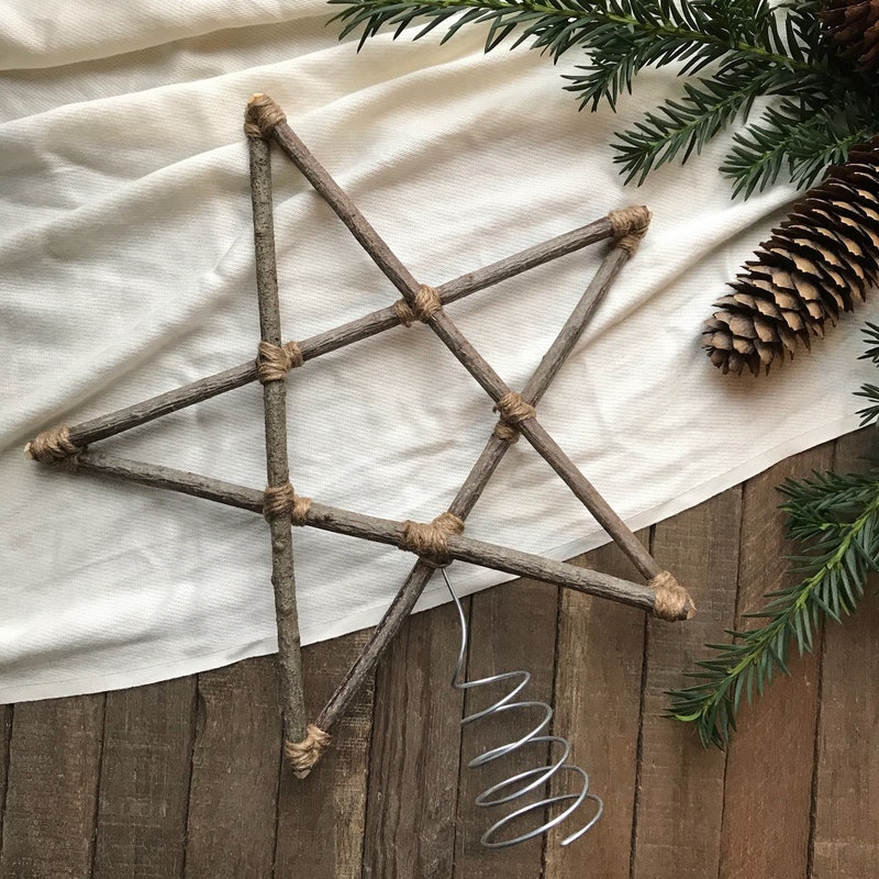 Wood Star Tree Topper - Etsy
