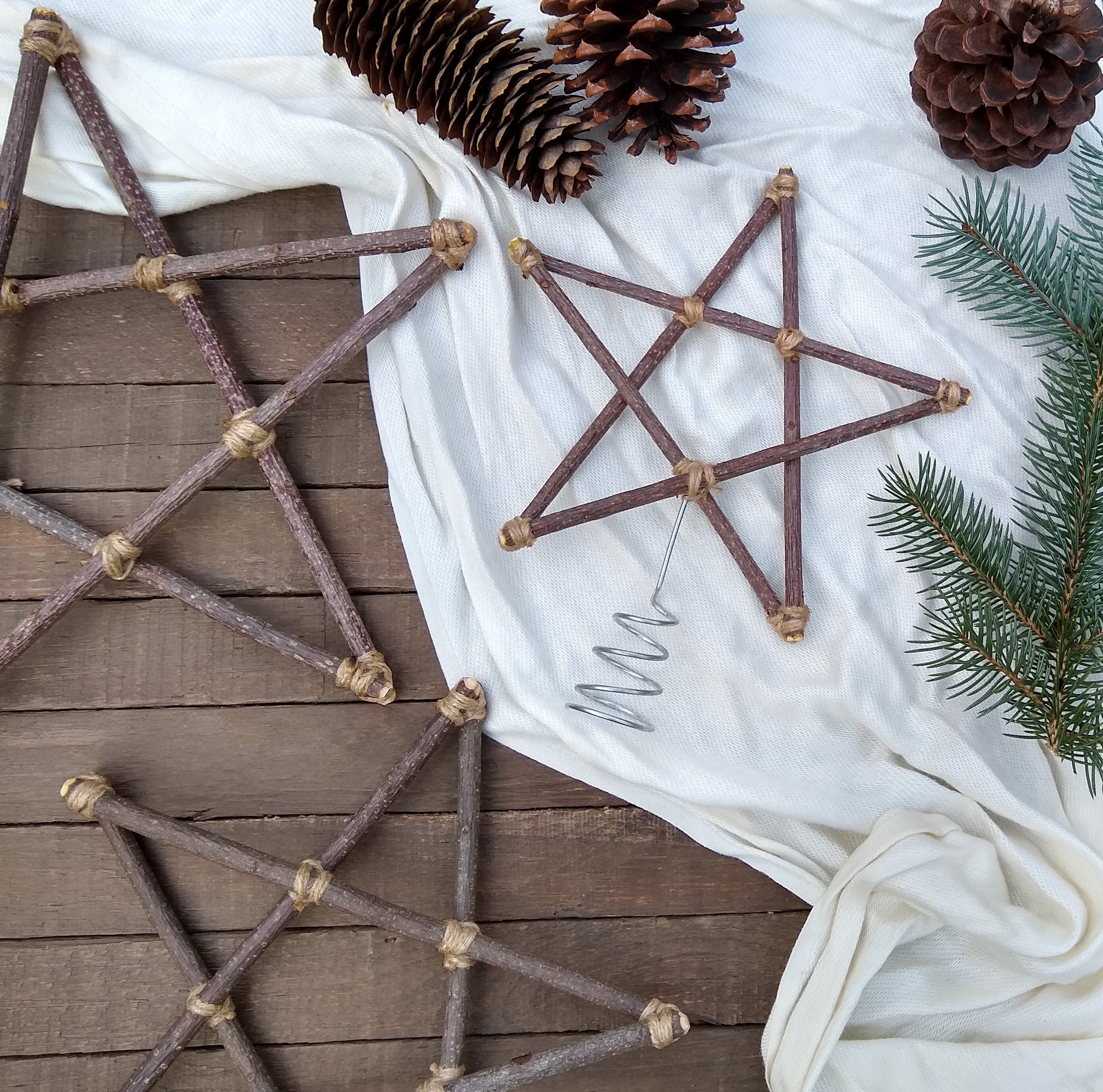 Christmas Tree Topper Star - TINY (7 Inch) - Handmade Rustic Wood Tree ...