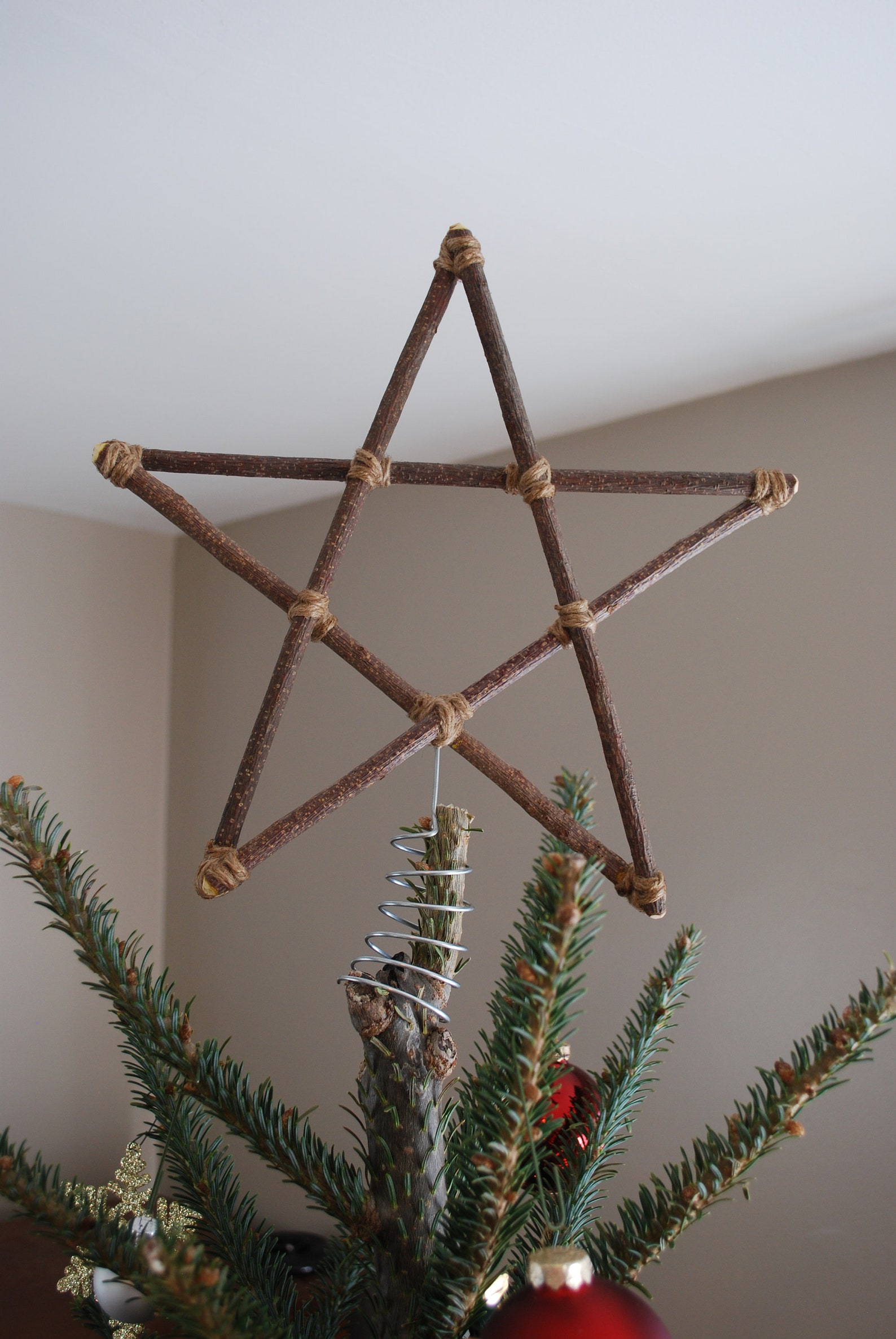 Christmas Tree Topper Star Handmade Rustic Wood Tree Star - Etsy