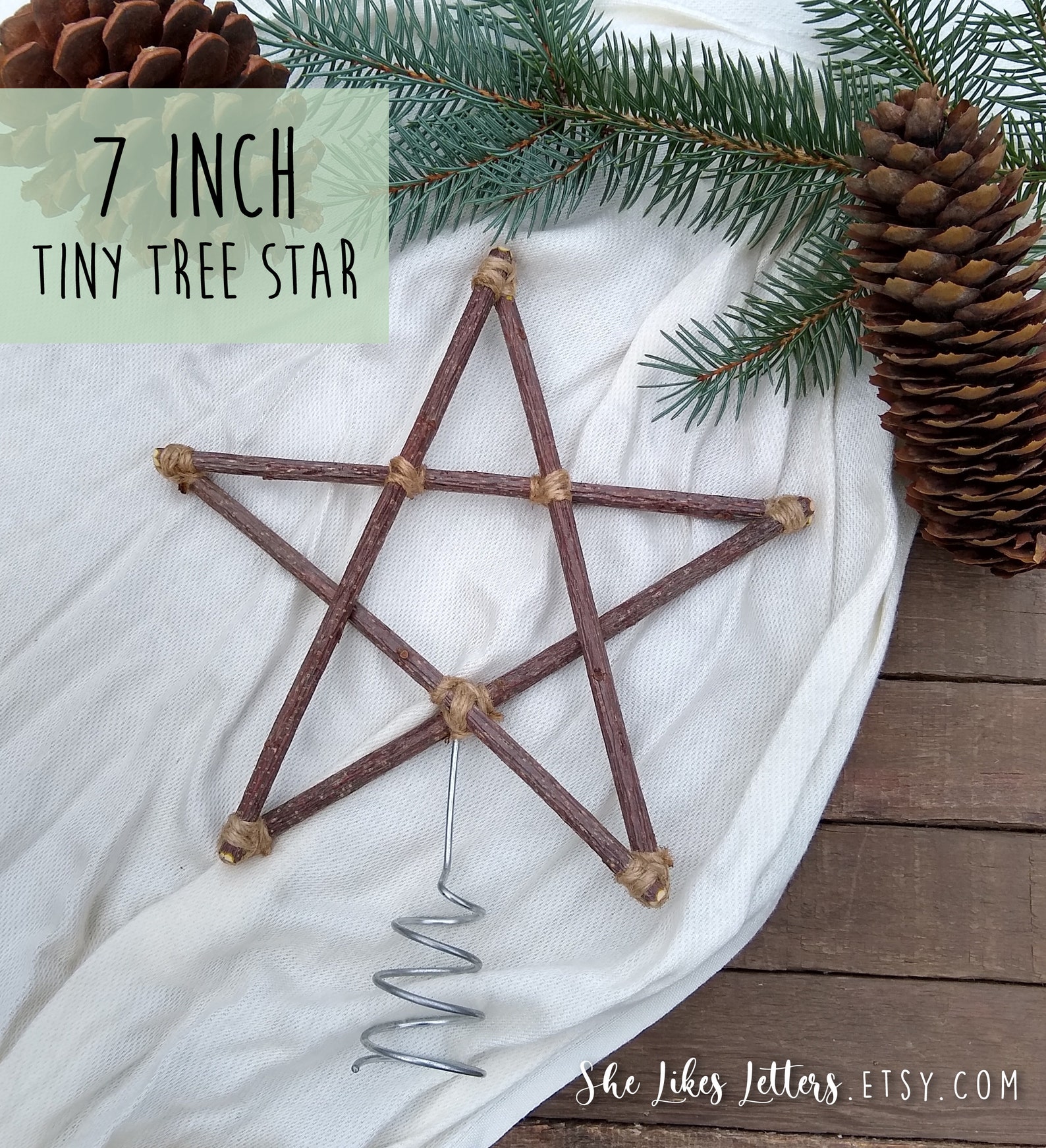 Christmas Tree Topper Star Handmade Rustic Wood Tree Star - Etsy