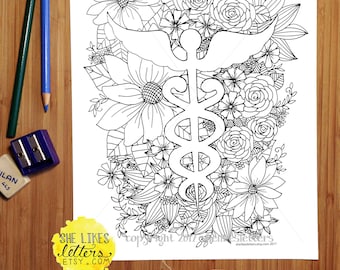 Instant Download Medical/doctor/nurse Coloring Pages-cp002 - Etsy