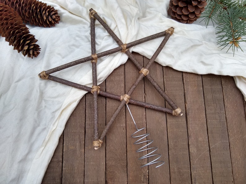 Christmas Tree Topper Star Handmade Rustic Wood Tree Star - Etsy