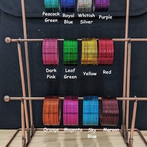 Toddler Kids Plain Metal Bangles / Colorful Bangles / Indian Bangles ...