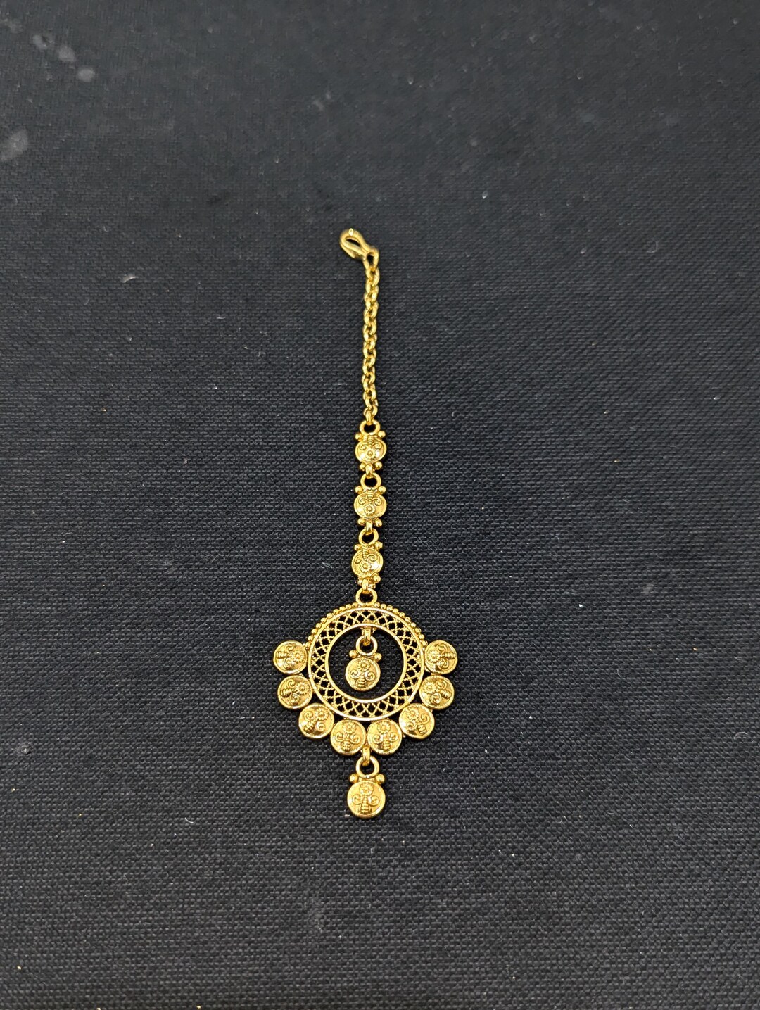 Chandbali Tikka Maang Tikka / Indian Tikka / Tikka Jewelry / Gold ...