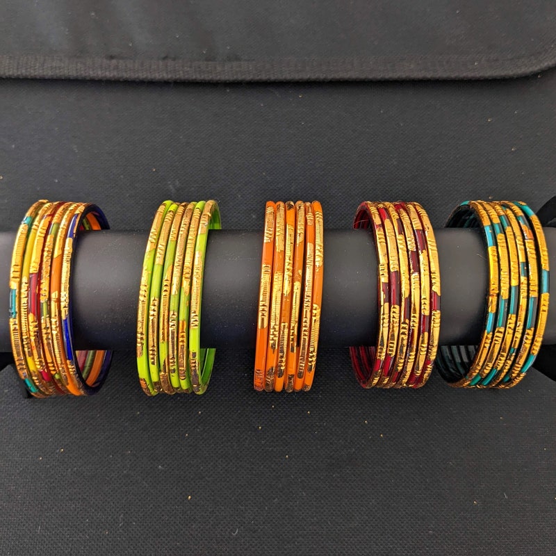 Kashmiri Glass Bangles - Etsy