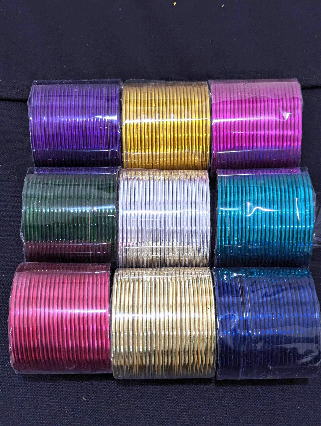 Big Size Bangles / 2x10 2x12 Metal Bangles / 2 Dozen Bangles / Shiny ...