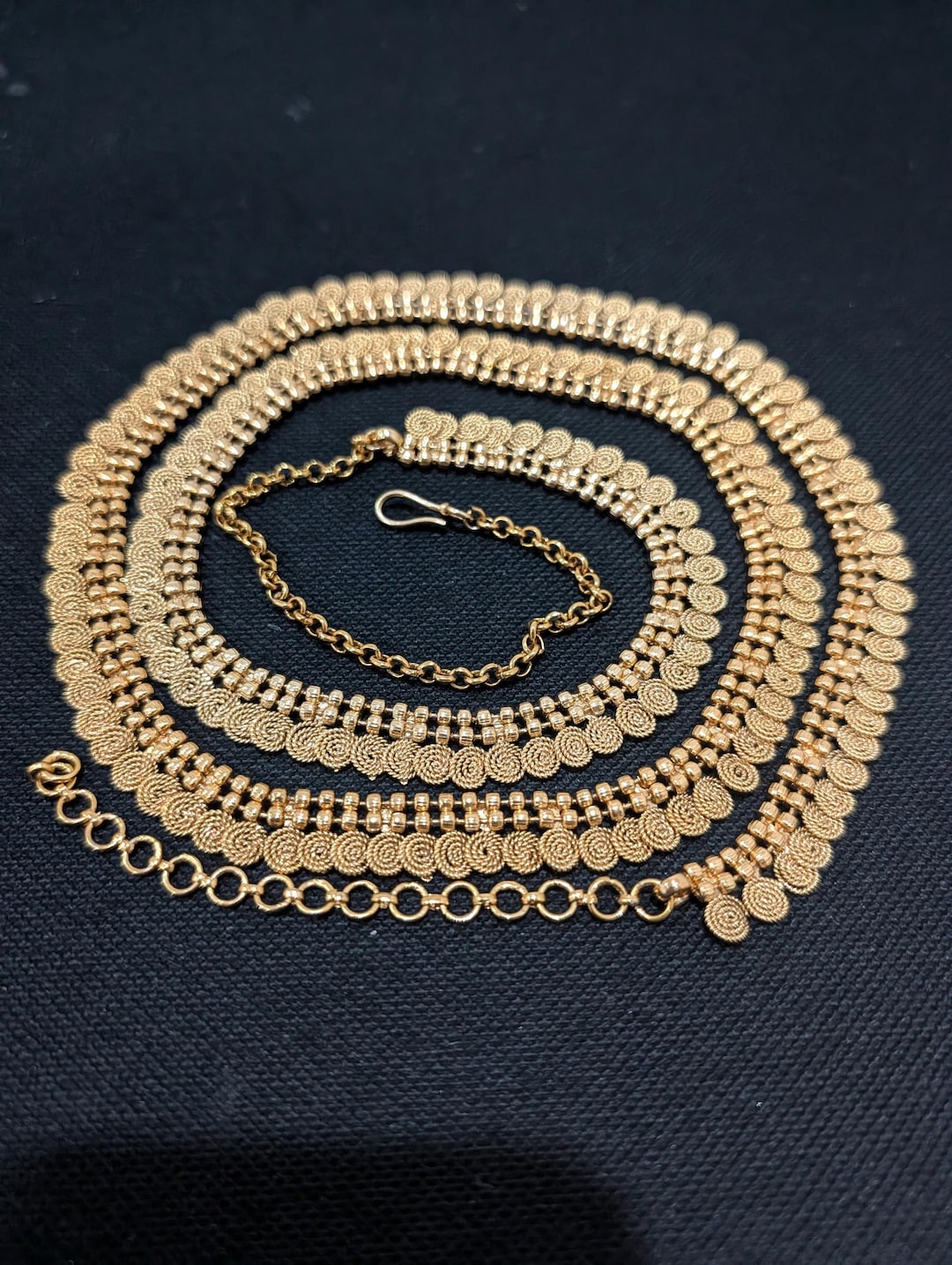 Hip Chain / Waist Belt / Indian Jewelry / Gold Plated Hip Belt / Chakri ...