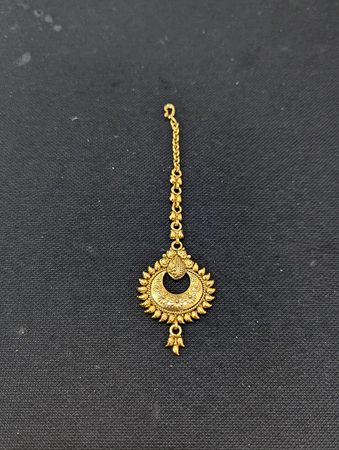 Chandbali Tikka - Maang Tikka / Indian Tikka / Tikka Jewelry / Gold ...