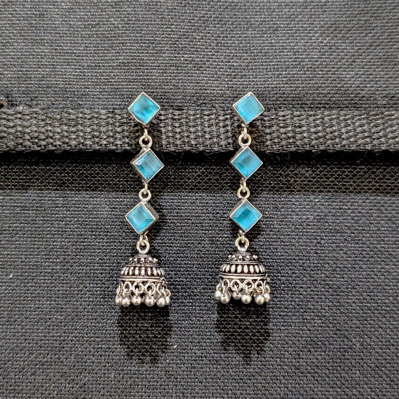 Jhumka Black Stone - Etsy