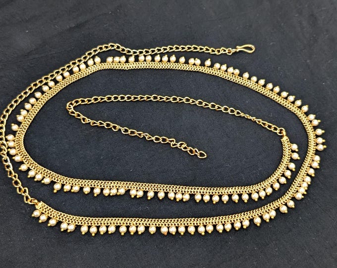 Simple Hip Chain / Waist Belt / Belly Chain / Indian Jewelry / Gold ...