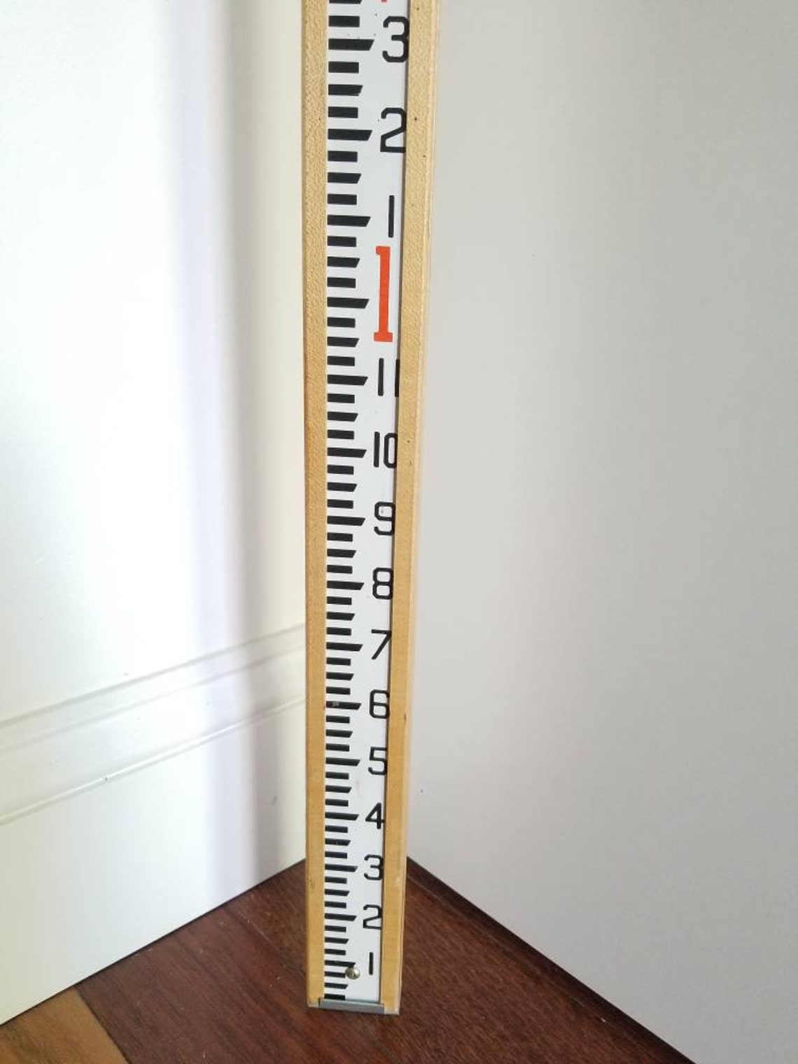 Vintage 8 Feet Wood and Metal Surveyor Measuring Stick | Etsy