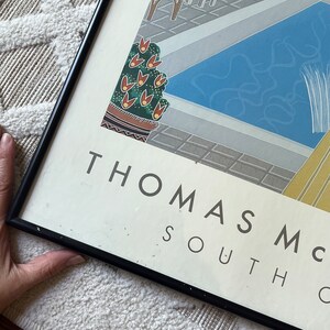 Vintage 27 X 27 Thomas Mcknight Palm Beach Framed - Etsy