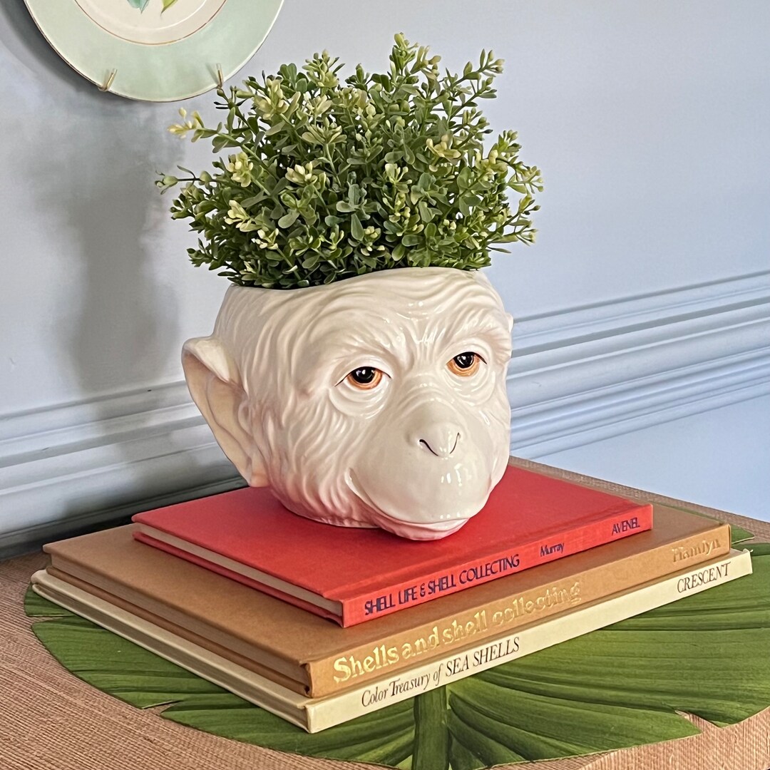 Vintage Fitz and Floyd Monkey Business Cache Planter - Etsy