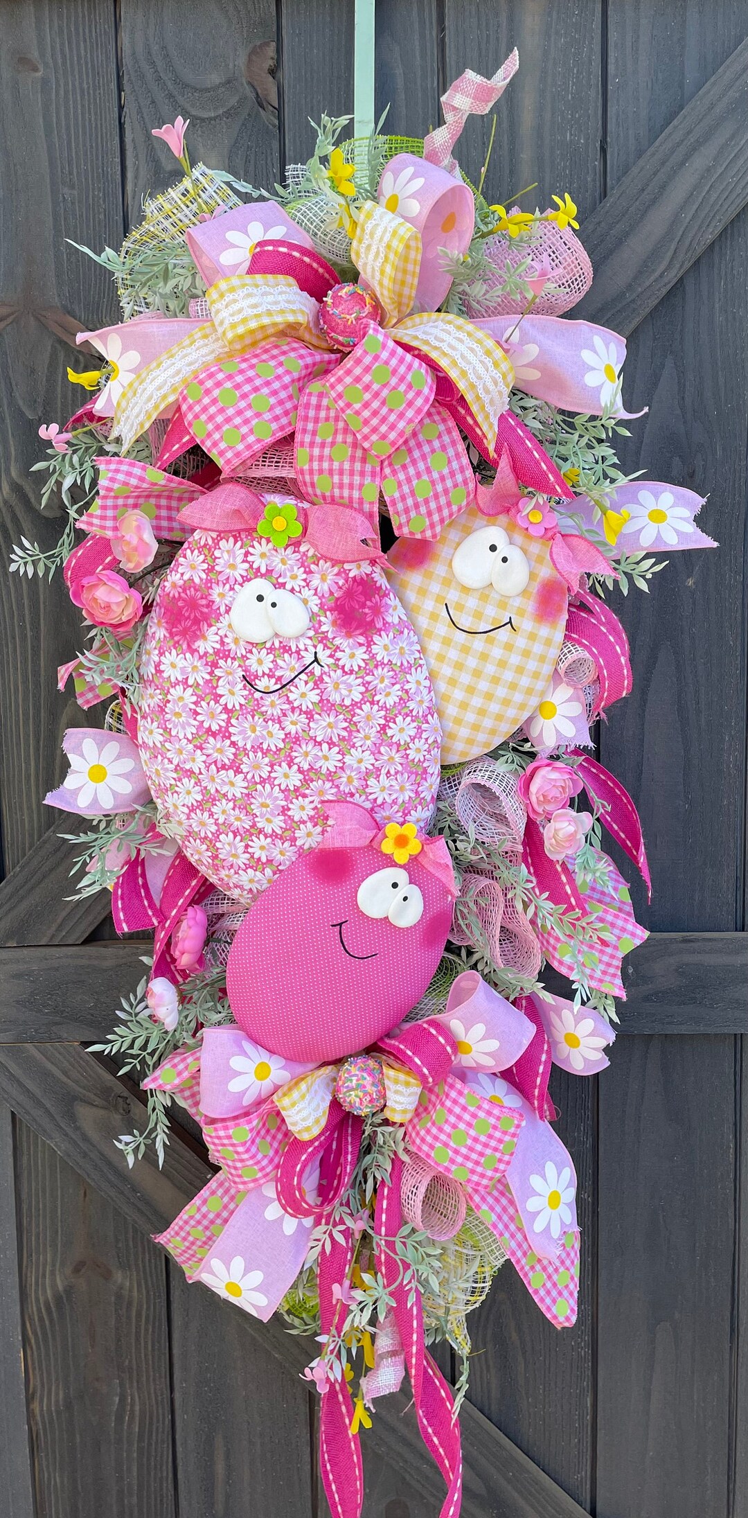 Easter Swag, Easter Wreath, Easter Wreath for Front Door, Easter Decor ...