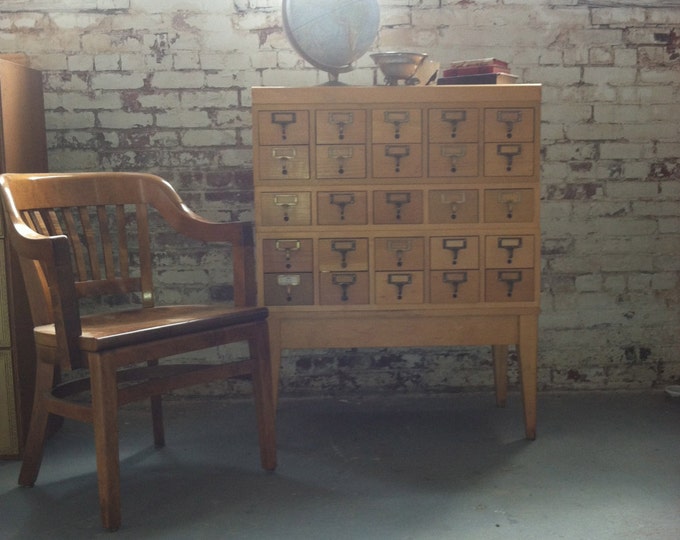 25 Drawer Library Index Card File Cabinet FREE SHIPPING - Etsy