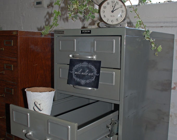 Index Card File Cabinet, 10 Drawers - Etsy
