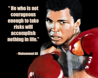 Muhammad Ali Inspirational Quote Poster - Etsy