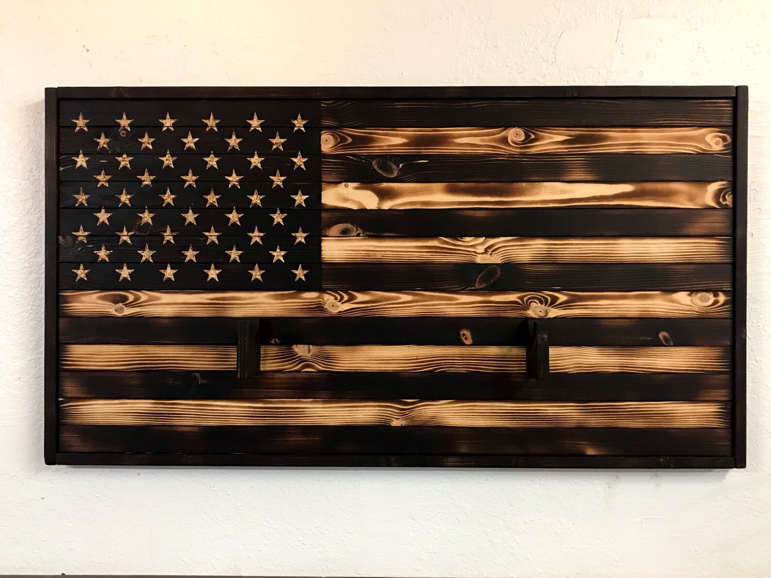 GUN RACK FLAG Veteran Made American Flag 2A Gun Flag Gun | Etsy