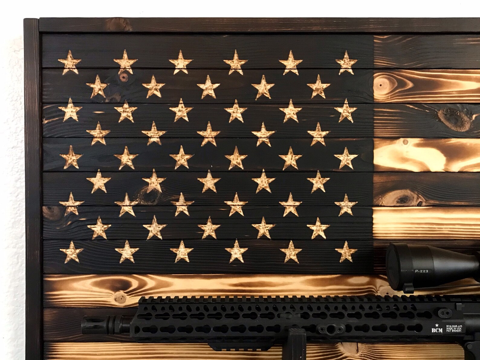 GUN RACK FLAG Veteran Made American Flag 2A Gun Flag Gun - Etsy