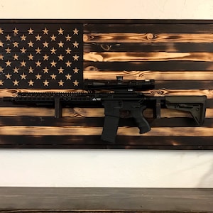 GUN RACK FLAG Veteran Made American Flag 2A Gun Flag Gun - Etsy